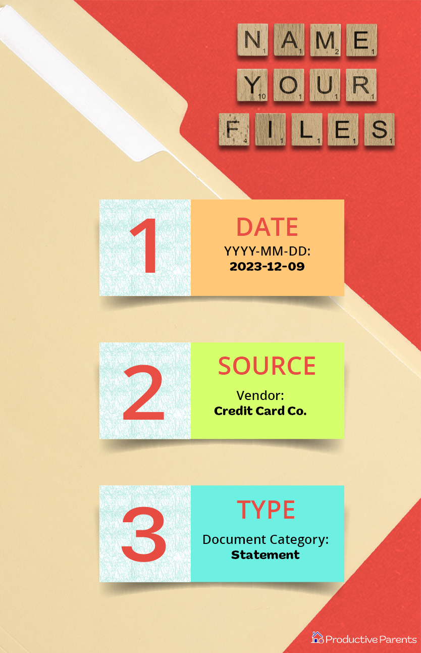 A 3-Part Template To Name All Your Household Files (So You Can Easily ...